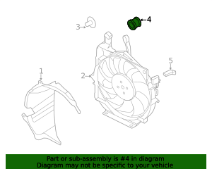 Genuine Porsche 9J1-121-425 |Fan & Motor Bushing | FREE Shipping on ...