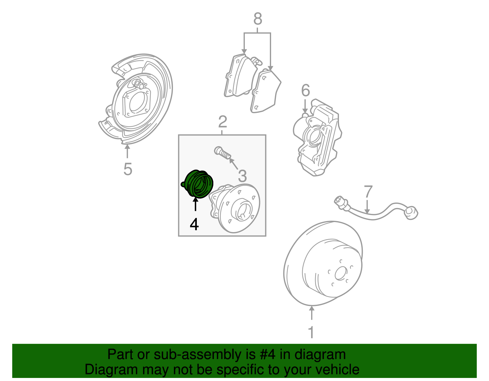 2002-2010 Toyota ABS Wheel Speed Sensor 89544-02020 | OEM Parts Online