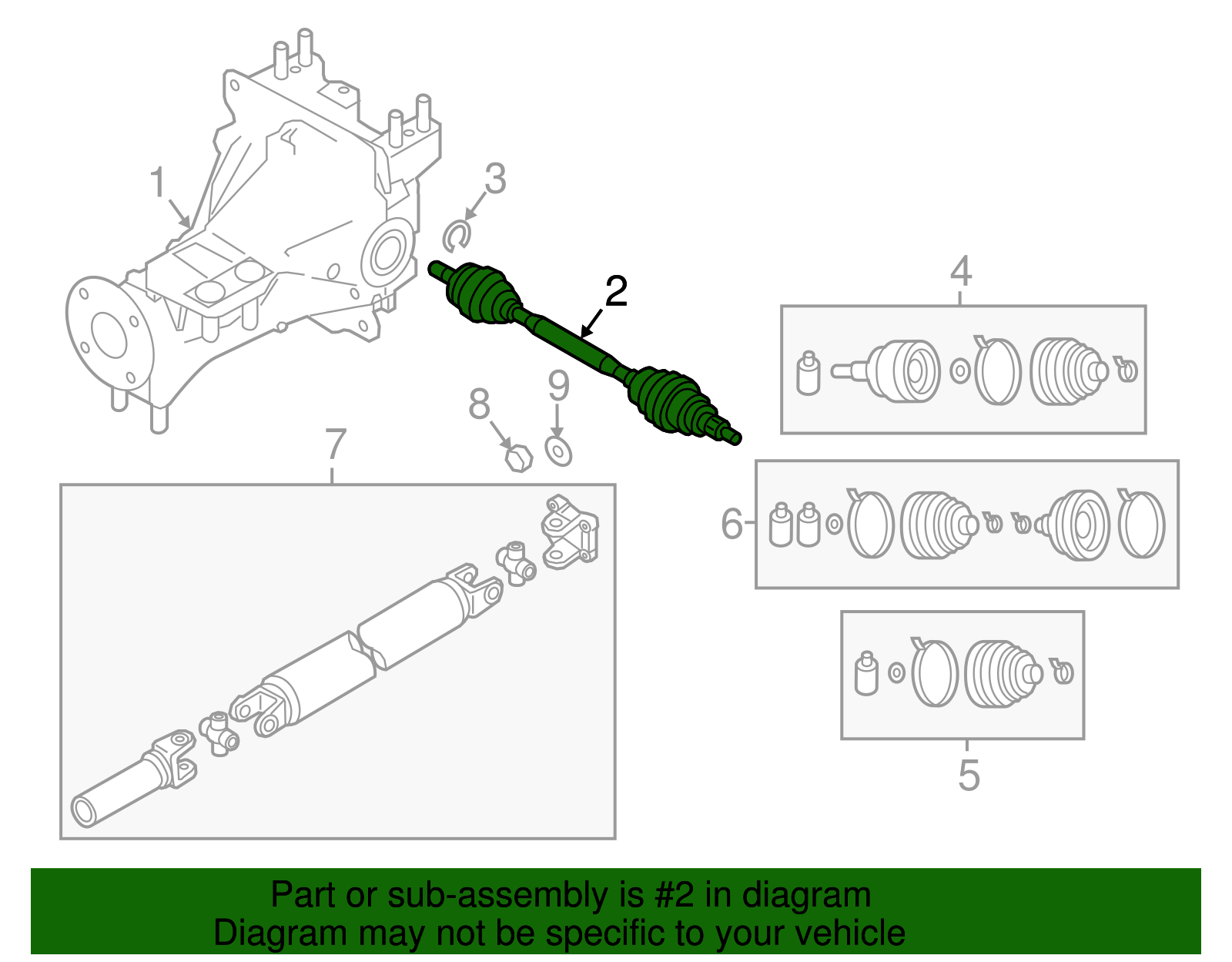 RTC3-25-60XA - Axle Assembly - 2016-2020 Mazda MX-5 Miata | Mazda Parts ...