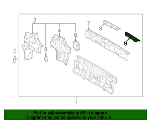 2011-2020 Toyota Sienna Upper Support 58386-08010 | Toyota Parts Center