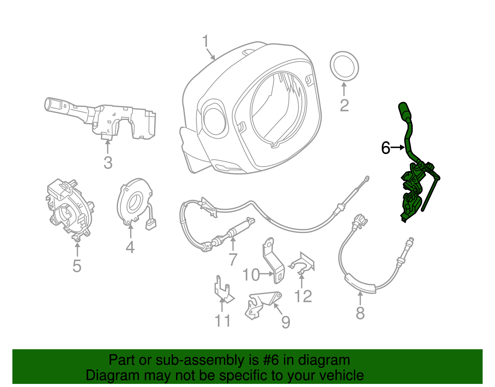 2012-2021 Nissan Gear Shift Assembly 34101-1PA0A | Ziegler Nissan of ...
