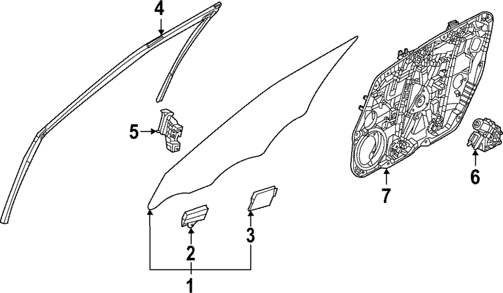 82530-CV000 - Run Channel 2022-2024 Kia EV6 | Kia.Parts Store