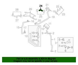 1K0-121-109-AA - Engine Coolant Hose 2006-2009 Audi | Audi OEM Parts
