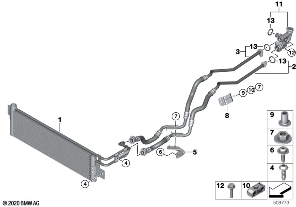 2019-2025 BMW Transmission Oil Cooler 17118095284 | Retail Performance ...