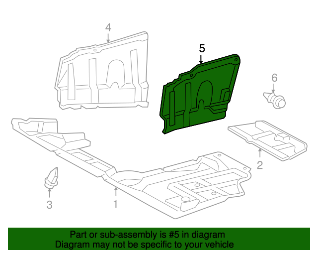 2006-2012 Toyota RAV4 Side Cover 51444-0R020 | Toyota Parts Center