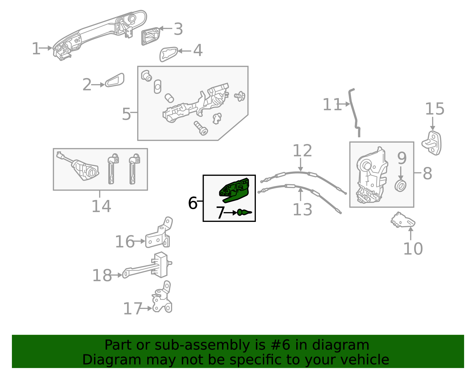 Genuine Toyota Handle, Inside part# 69205-33140-C0 for 2018-2025 Toyota ...