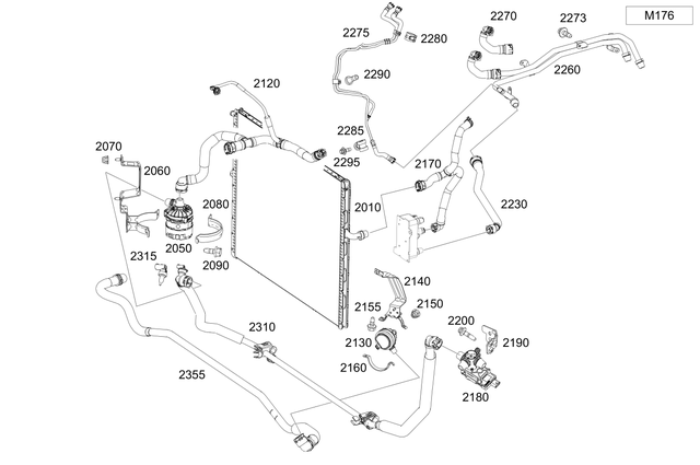 167-501-40-02 - Coolant Line 2020-2024 Mercedes-Benz | Mercedes-Benz ...