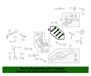 2009-2024 Ford Knuckle Bolt W714333-S439 | OEM Parts Online