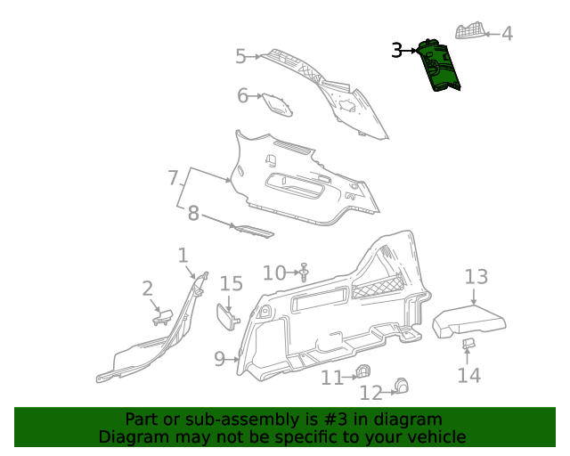 247-690-33-00-9051 - Upper Trim 2020-2021 Mercedes-Benz GLB 250 ...