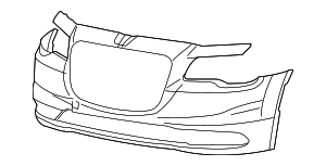 2015-2023 Chrysler 300 Bumper Cover 5PN41TZZAE | Mopar Parts Canada