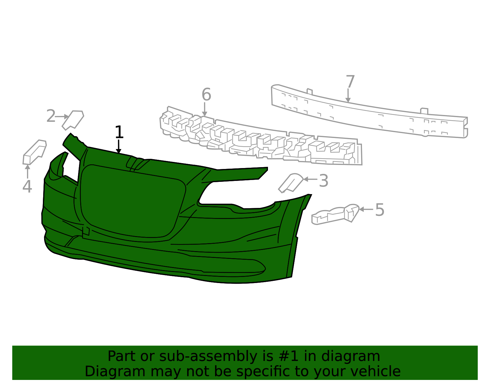 2015-2023 Chrysler 300 Bumper Cover 5PN41TZZAE | Mopar Parts Canada