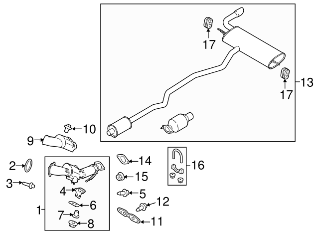 AM5Z-9450-A - Catalytic Converter Gasket - 2013-2020 Ford | Sunrise ...
