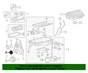 2014-2021 GM Front Crankshaft Engine Oil Seal 12634614 | GM Parts Center