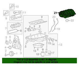 2014-2021 GM Intake Manifold Assembly 12639087 | TascaParts.com