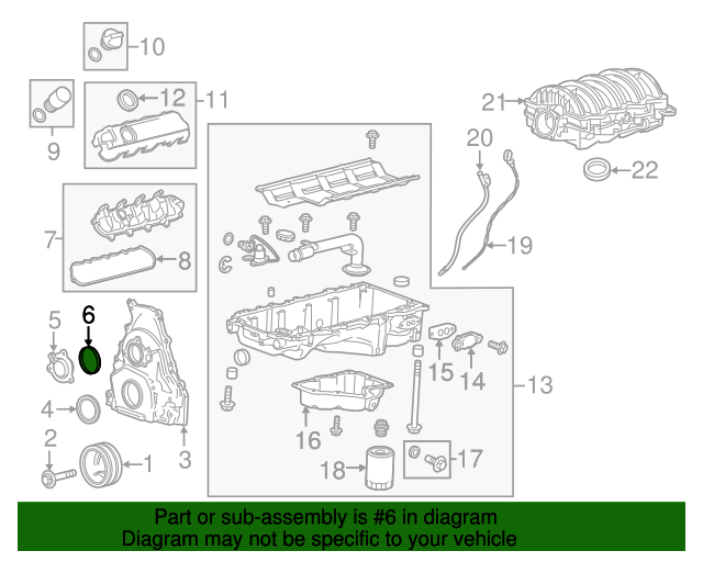 2014-2022 GM Camshaft Position Actuator Magnet Gasket 12623437 ...