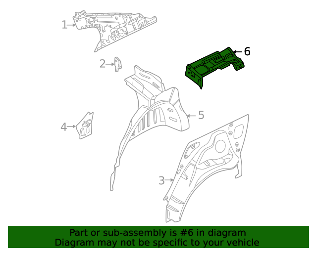 2020-2021 Nissan Versa Shelf Extension G9431-5EFMA | TascaParts.com