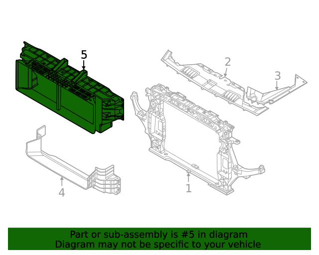 29135-T6000 - Radiator Shutter Assembly 2021-2024 Genesis GV80 ...