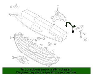 KT4Z-17603-A - Washer Nozzle - 2019-2023 Ford Edge | Lasco Auto Parts