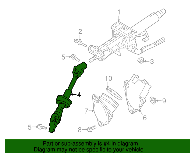45220-06252 - Intermediate Shaft - 2018-2024 Toyota Camry | OEM Genuine ...