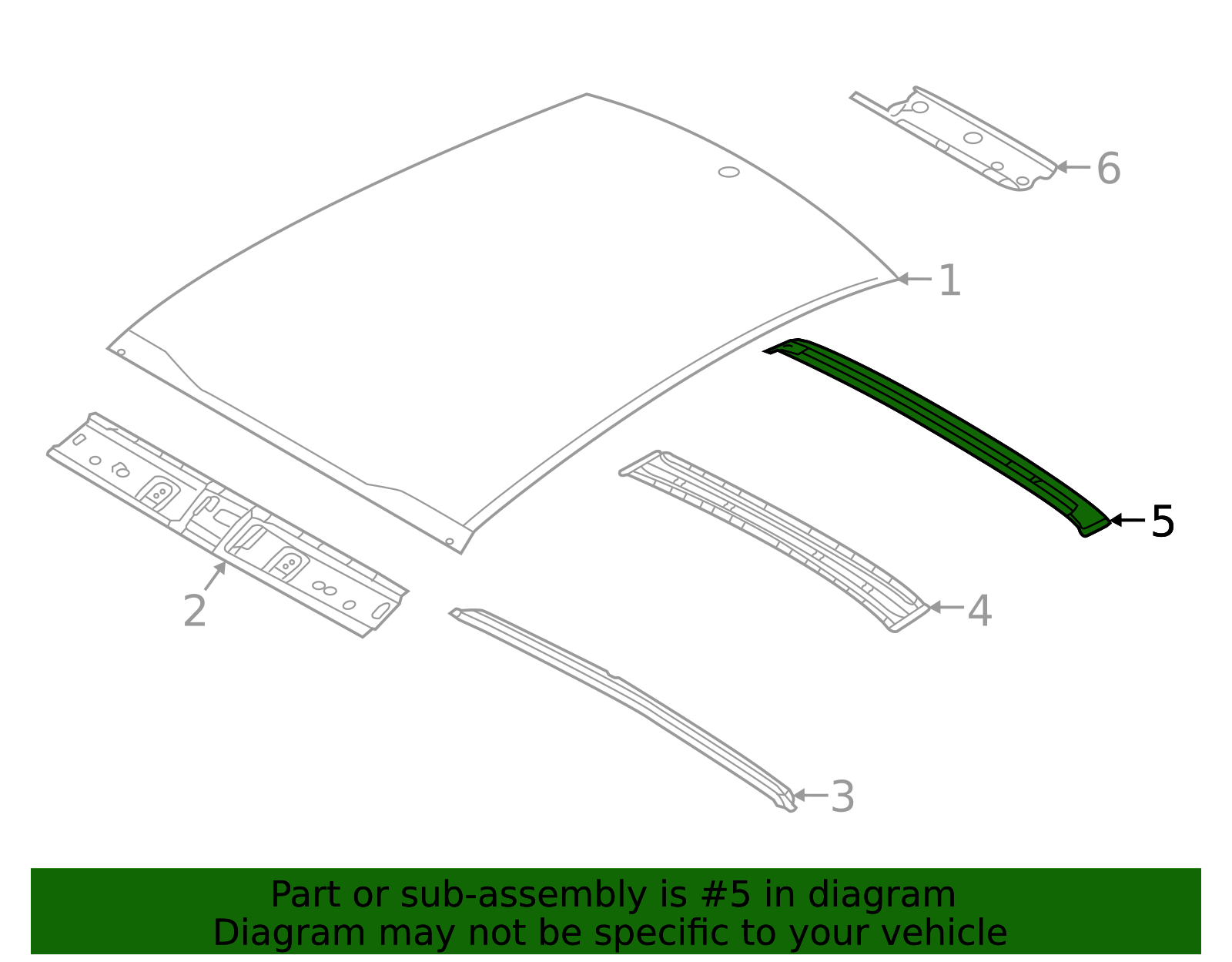 2018-2023 Kia Rio Rear Bow 67162-H9200 | QuirkParts