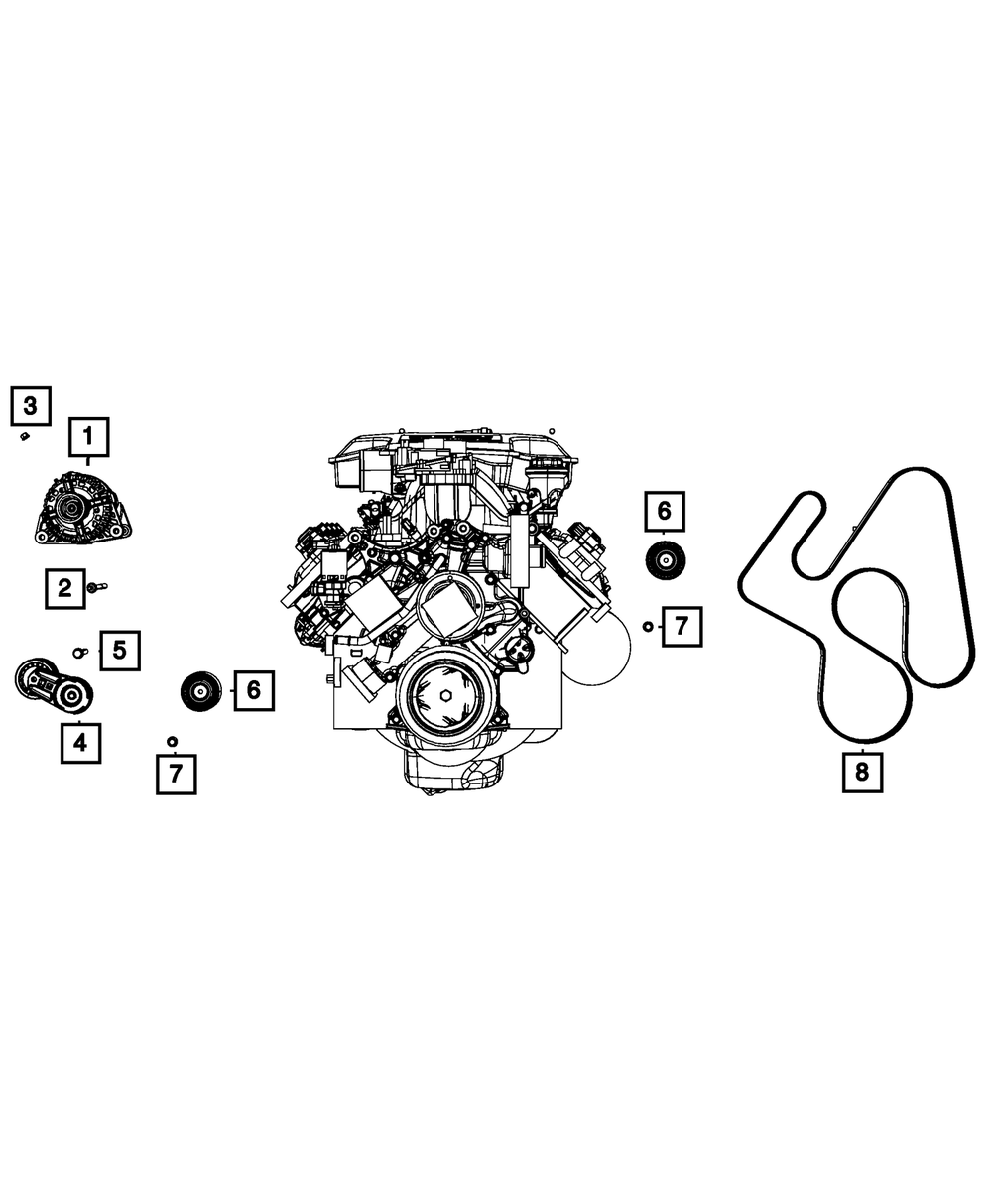 2007-2010 Jeep Alternator 56044380AJ | Mopar eStore