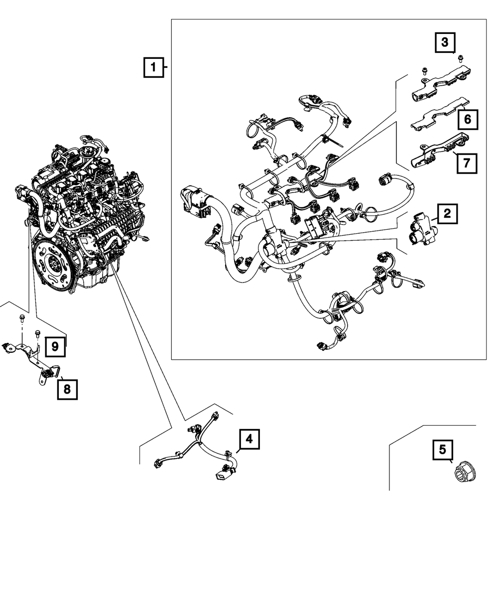 2019-2025 Mopar Wiring Connector 68466392AA | Mopar OEM Parts Outlet