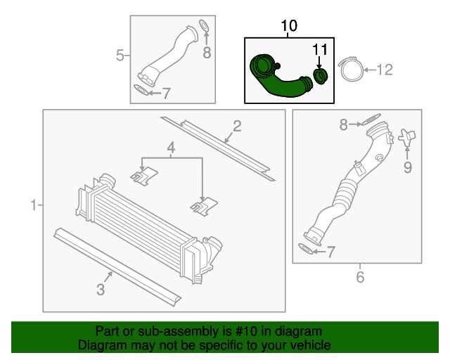 2012-2016 BMW Air Inlet Tube 13-71-7-602-651 | BMWPartsDirect.com