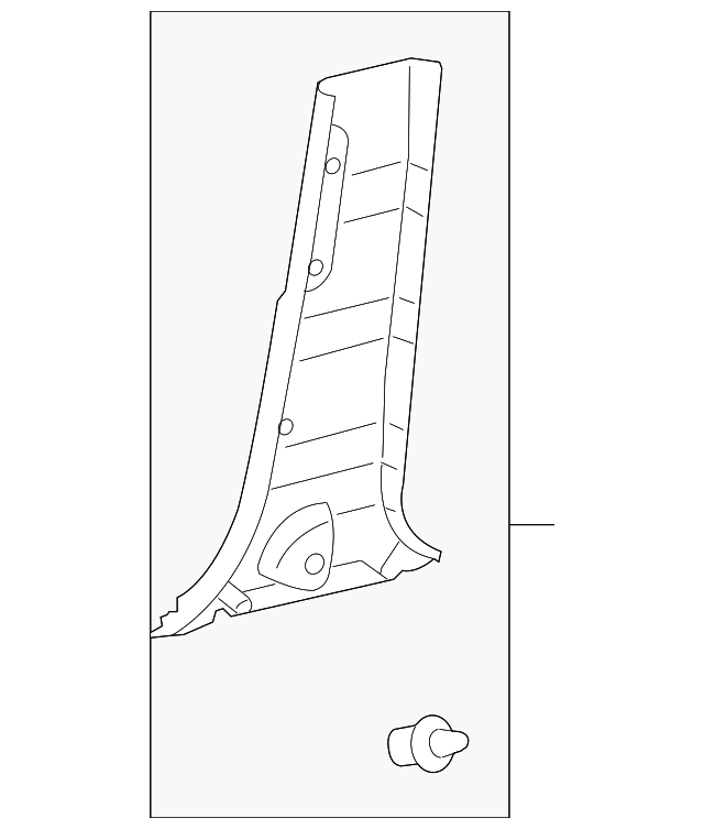 2009-2015 Toyota Venza Lower Center Pillar Trim 62414-0T011-A0 | OEM ...