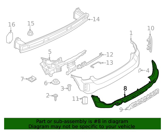 51-11-9-880-353 - Bumper Cover - 2021-2024 Mini Cooper Countryman ...