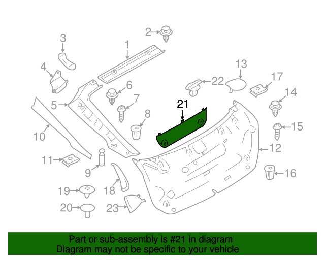 51497377505 - 2014-2019 BMW Access Cover (51-49-7-377-505) | BMW of ...