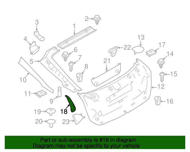 Genuine BMW 51-49-7-443-809 | Corner Cover | FREE Shipping on Most ...