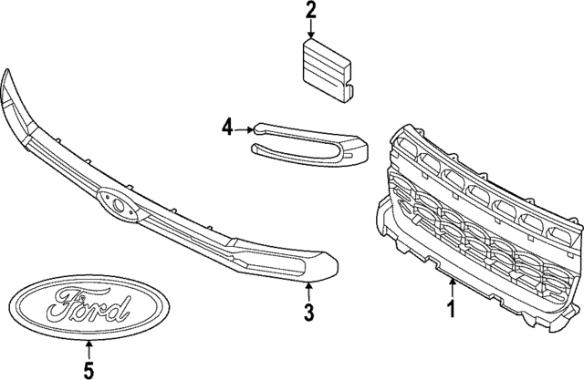 NZ6Z-8200-CA - Grille Assembly 2022-2024 Ford Maverick | AutoNation Parts