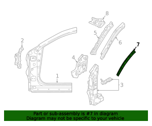 2016-2020 Mazda CX-3 Outer Reinforced - Driver's Side (LH) DB4F-71-245 ...