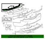 2013-2018 Cadillac ATS Center Bracket - Passenger Side (RH) 23145540 ...