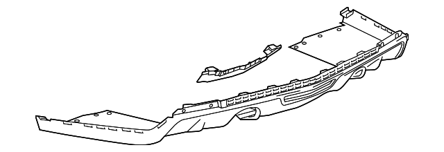 2013-2017 Cadillac ATS Rear Lower Bumper Cover 22840477 | QuirkParts