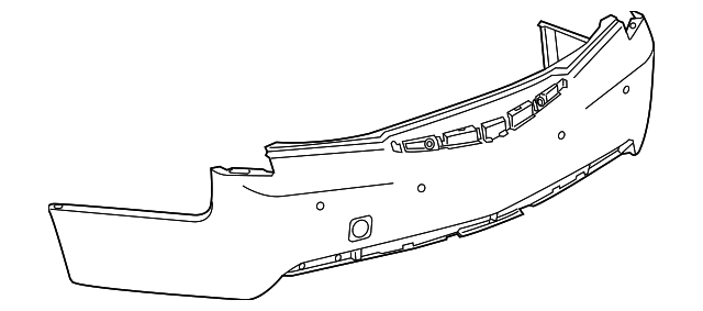 2013-2018 Cadillac ATS Rear Upper Bumper Cover 23336076 | TascaParts.com