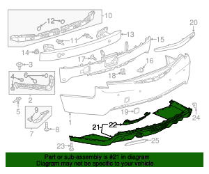 2013-2017 Cadillac ATS Rear Lower Bumper Cover 22840477 | GMPartsDirect.com