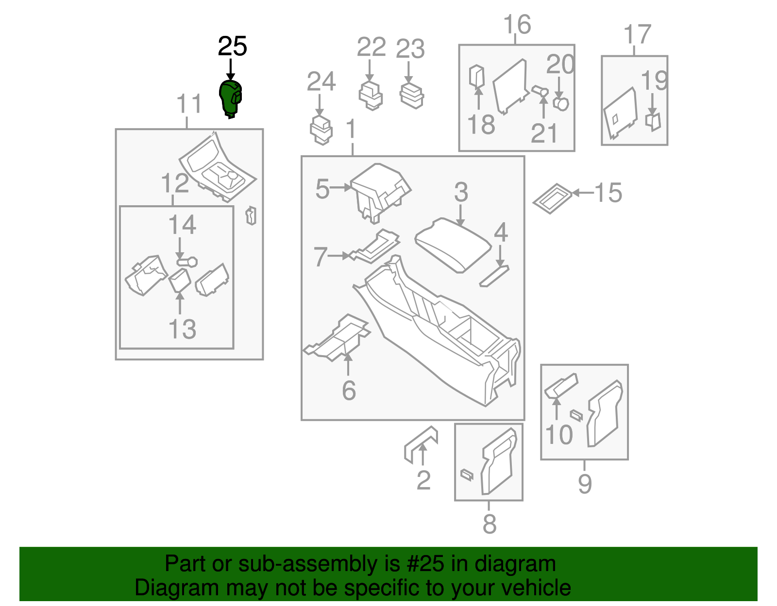 2008-2017 Infiniti Shift Knob 34910-JK03A | Faulkner Infiniti of Willow ...