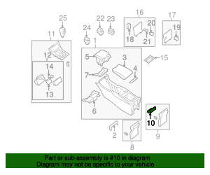 68794-1BA0A - Console Air Vent 2008-2017 Infiniti | AutoNationParts.com