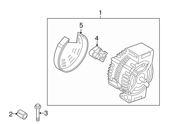 2007-2017 Volvo Alternator Guide 30637738 | OEM Euro Parts