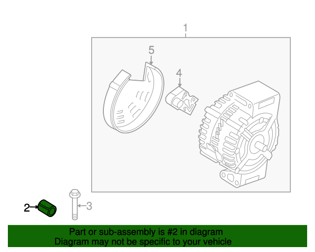 2007-2017 Volvo Alternator Guide 30637738 | OEM Euro Parts