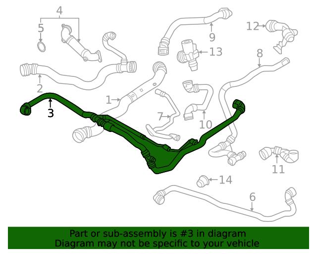 Genuine BMW 17-12-5-A02-2E1 | Radiator Hose | FREE Shipping on Most ...