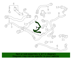 Genuine BMW 17-12-5-A4E-4B5 | Overflow Hose | FREE Shipping on Most ...