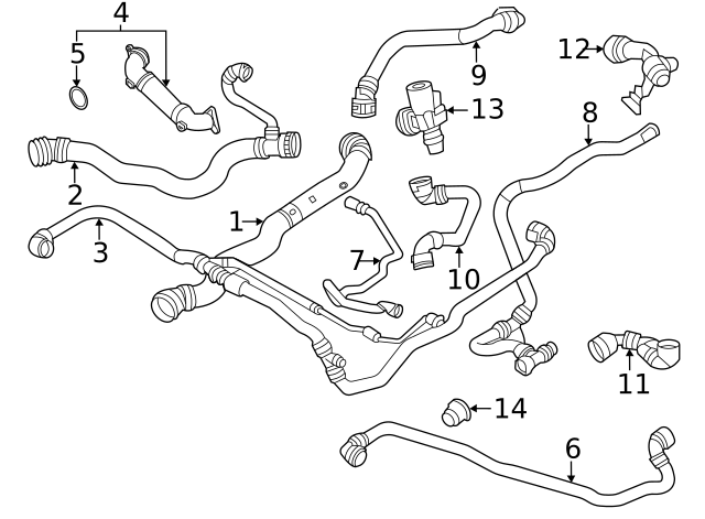 11538674931 - 2019-2024 BMW Engine Coolant Pipe O-Ring (11-53-8-674-931 ...