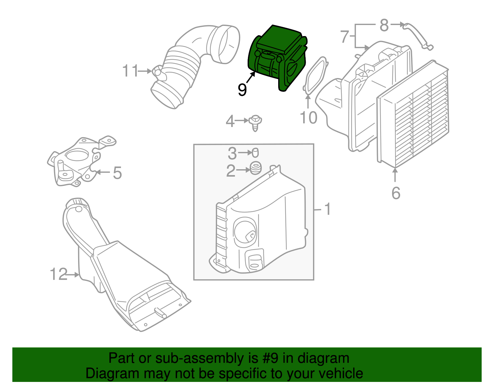 1997-2007 Mitsubishi Mass Air Flow Sensor MD343605 | Mitsubishi Parts ...