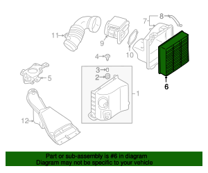 MZ690193 - Air Filter 1997-2007 Mitsubishi | Mitsubishi Direct Parts