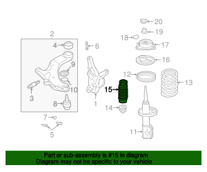 54625-2D000 - Dust Cover - 2001-2006 Hyundai Elantra | OEM Parts Quick