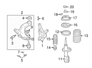 2001-2006 Hyundai Lower Control Arm 54500-2D002--DS | OEM Parts Online