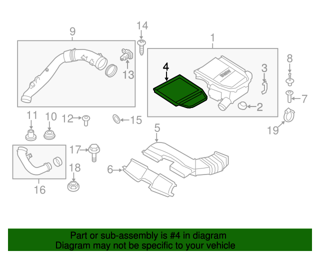 13717599285 - 2011-2015 BMW Air Filter (13-71-7-599-285) | BMW of South ...