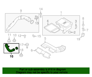 13717599290 - 2011-2015 BMW Air Outlet Tube (13-71-7-599-290) | BMW of ...